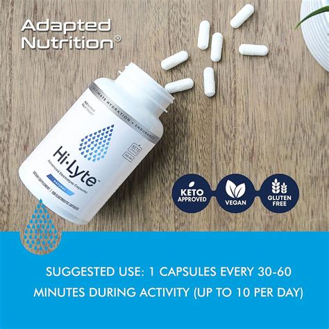 Hi Lyte Electrolyte Replacement Capsules 100 Servings Rapid