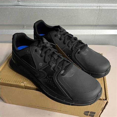 Shoes For Crews Mens Black Ace Condor Soft Toe Vanderloop Athletic