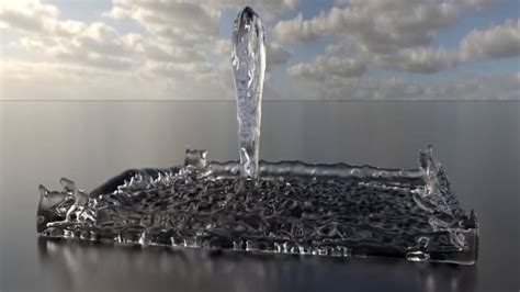 do 3d water simulation 3d product fluid dynamic liquid fluid vfx art