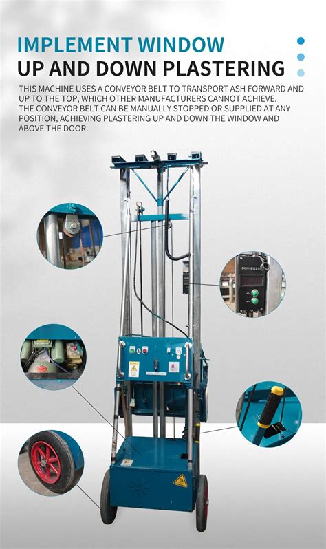 High Performance Wall Cement Plastering Machine Automatic Wall Plaster