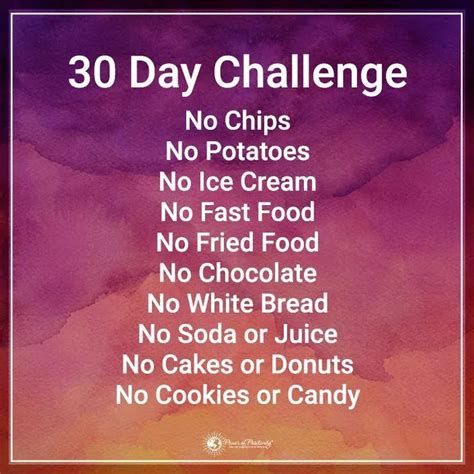 30 Day Challenge 30daychallenge No Sugar Challenge Healthy Eating