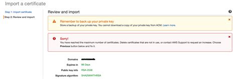 Amazon Web Services What Is The Right Way To Import Certificates In