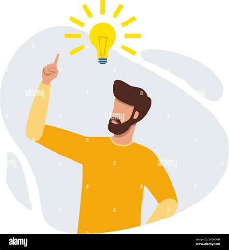 Man Having Great Idea Concept Stock Vector Image And Art Alamy
