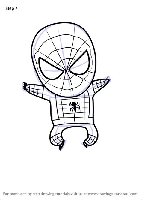 Spiderman Chibi Drawing