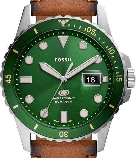 Fossil Mens Fossil Blue Quartz Watch Fs5946 User Manual