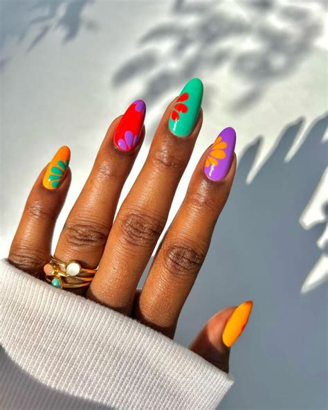 Show Your True Colors With These 40 Multi Colored Nail Ideas