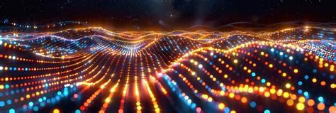 Premium Photo Dynamic Data Display Streams Of Data Flow Through A Digital Network Symbolizing