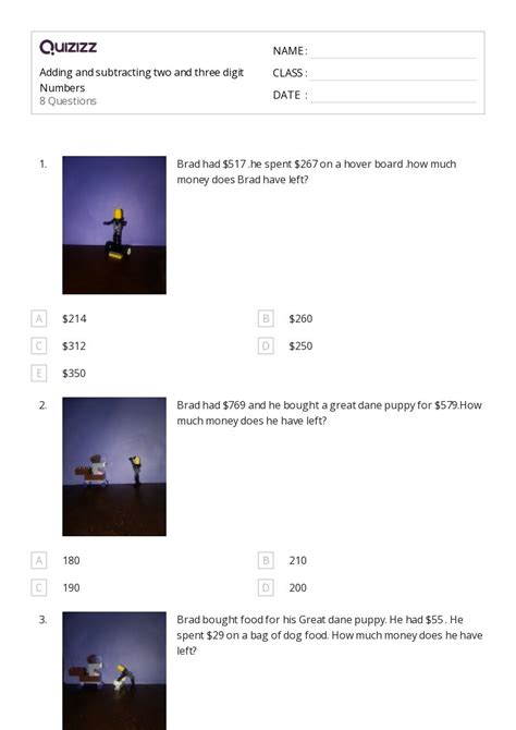 50 Three Digit Numbers Worksheets For 3rd Grade On Quizizz Free And Printable