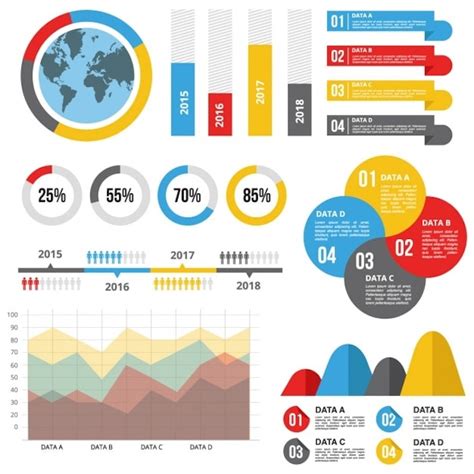 Vibrant Global Data Visualization With Infographic Elements Jiffy Designs