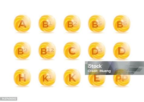 비타민 복합체 아이콘의 집합입니다 종합 비타민 보충제 비타민 A B 그룹 B1 B2 B3 B5 B6 B9 B12 C D D3 E K H K1 Pp 필수 비타민 복합체 건강한