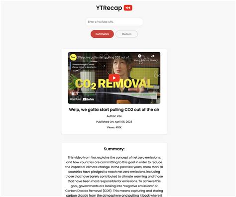 GitHub Nicktill YTRecap Summarize Any Youtube Video In Seconds