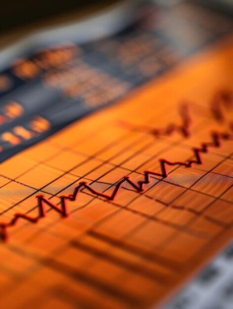 Premium Photo Line Graph Depicting Impact Of Interest Rates On Prices