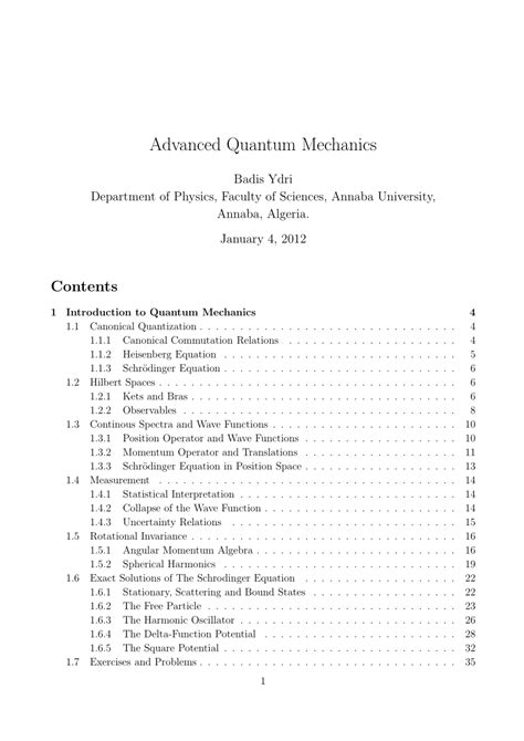 PDF Advanced Quantum Mechanics