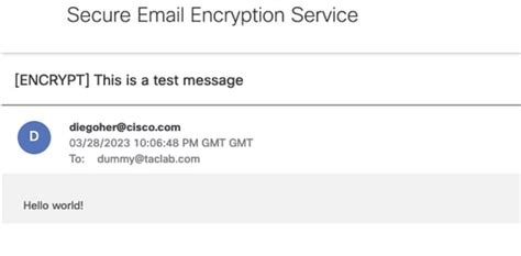 configure content filter based on subject content to encrypt messages