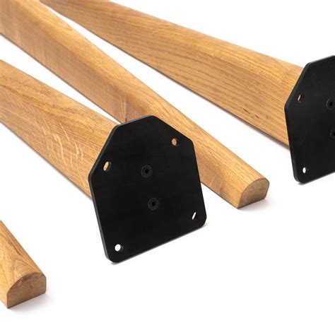 71cm Tapered Oak Table Legs Solid Oak Table Table Legs Rustic