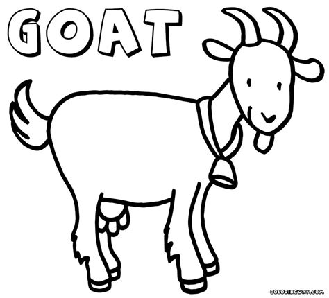 Printable Goat Coloring Pages