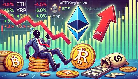 암호화폐 시장 하락 Eth Xrp 5 하락 Apt 10 급등