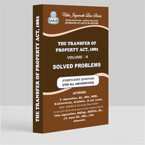 Property Act Solved Problems Usha Jaganath Law Series