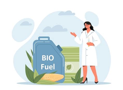 Eco Friendly Bio Fuel Concept With Scientist Jiffy Designs