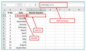 Convert Month Name To Number In Excel