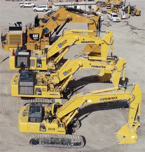 Stevin Rock On Linkedin Various Sizes Of Excavators At Stevin Rock