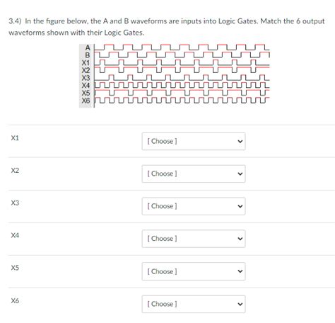 solved 3 4 in the figure below the a and b waveforms are