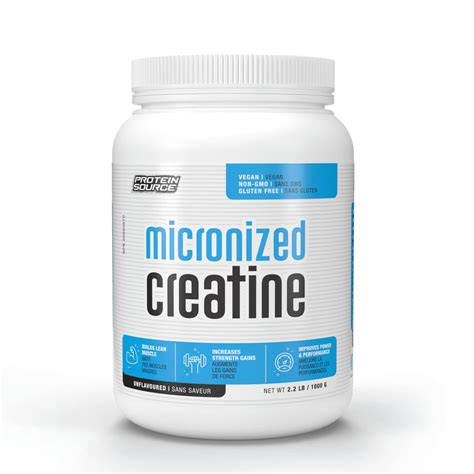 Protein Source Micronized Creatine Monohydrate 1000 Grams Nutrition Plus