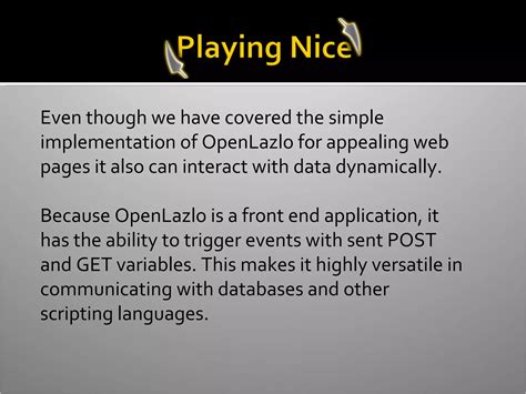 Rich Internet Applications Using Openlazlo Ppt