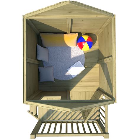 Winny Platform Playhouse With Veranda