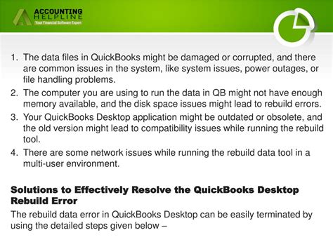 PPT How To Eliminate Rebuild Data File QuickBooks Error PowerPoint Presentation ID 12703655