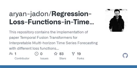 Github Aryan Jadon Regression Loss Functions In Time Series Forecasting Tensorflow This