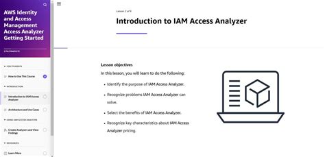 AWS Identity And Access Management Access Analyzer Getting Started Tutorials Dojo