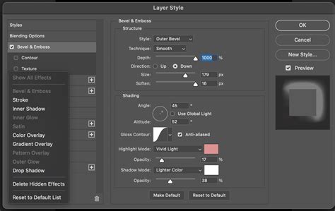 reset layer style blending options defaults adobe community 12414496