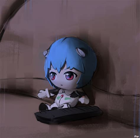 Safebooru 1girl Absurdres Ayanami Rei Blue Hair Character Doll Couch