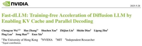 谷歌之后，英伟达入局扩散大语言模型，fast Dllm推理速度狂飙276倍 腾讯新闻