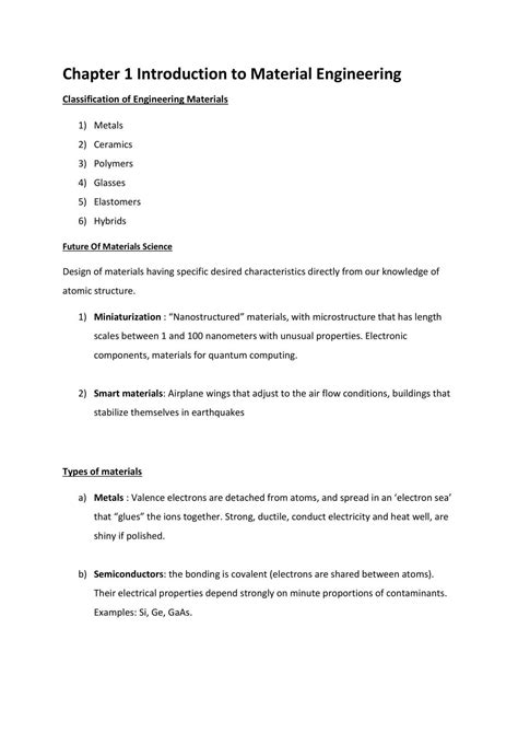 Lecture Notes Ekc 124 Material Science For Chemical Engineering Ekc 124 Material Science