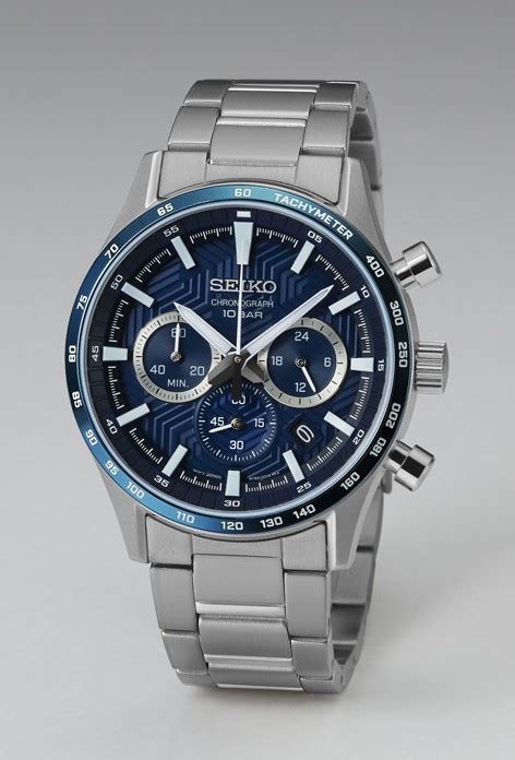 Seiko Conceptual Series Stainless Steel Chronograph Ssb445p1 Watches