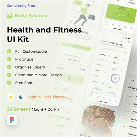 Body Balance App Ui Kit Figma