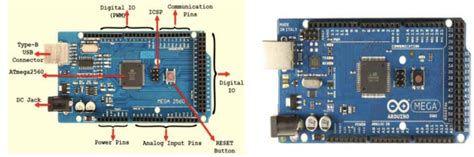 Arduino Atmega 2560 Shape And Pinout Arduino Atmega 2560