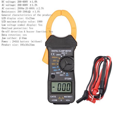 Handheld Digital Amper Clamp Meter Current Meter C Grandado