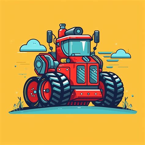 Premium Photo A Tractor Logo Farming Vehicle Premium Photo A Tractor Logo Farming Vehicle