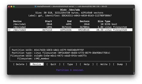 How To Resize Ubuntu Disk Hosted On Proxmox