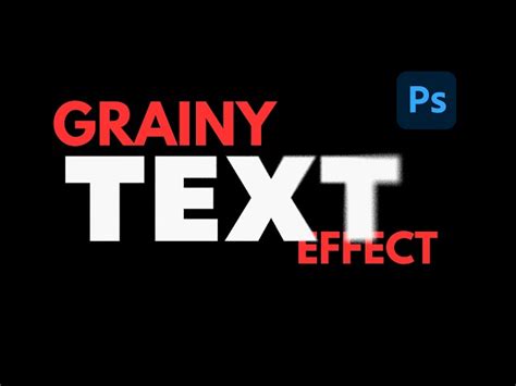 Photoshop Tutorial How To Create Grainy Text Effect In P