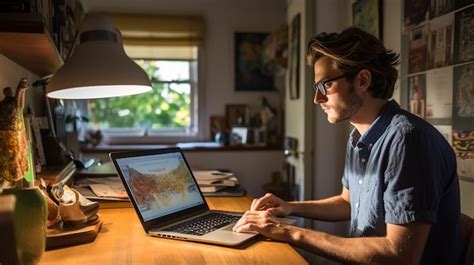 Premium Ai Image Student Engaged In Online Web Development Class