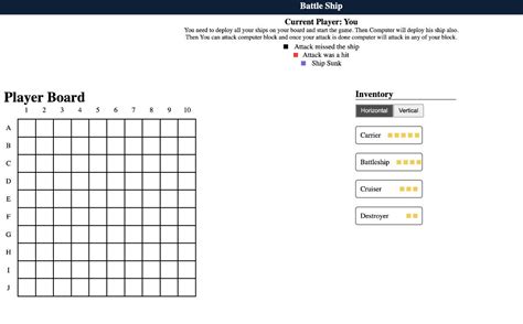 A Simple Battleship Game Built With React