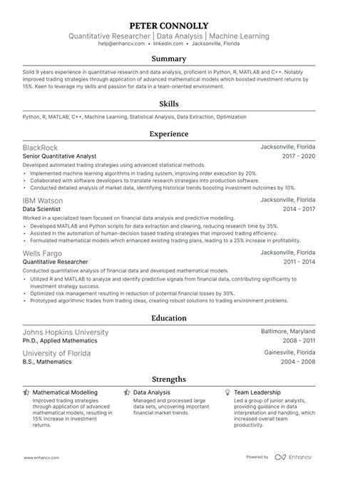 10 Quantitative Researcher Resume Examples And Guide For 2025 10 Quantitative Researcher Resume Examples And Guide For 2025