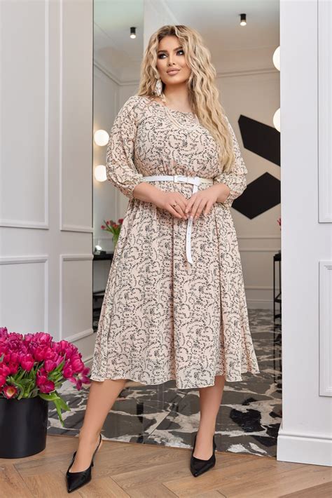 Купити Сукня весняна з шифону на підкладі 2448 ціна опт роздріб інтернет магазин одягу Україна