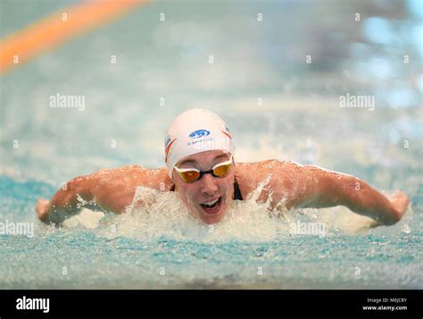 Alys Thomas On Her Way To Winning The Final Of The Womens 200m Butterfly During Day Four Of The