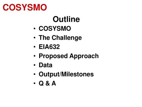 COSYSMO Constructive Systems Engineering Cost Model Ppt Download