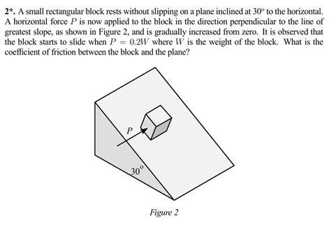 Solved A Small Rectangular Block Rests Without Slipping On A Chegg